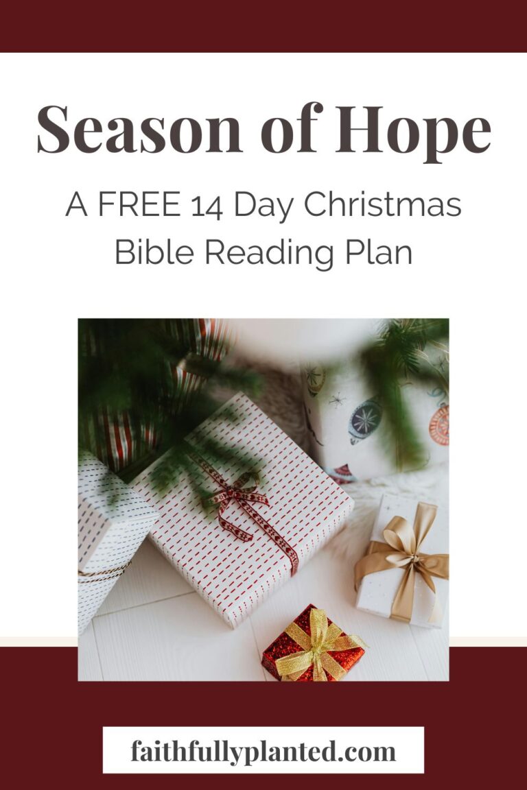 Christmas Bible Reading Plan: A Season of Hope - Faithfully Planted