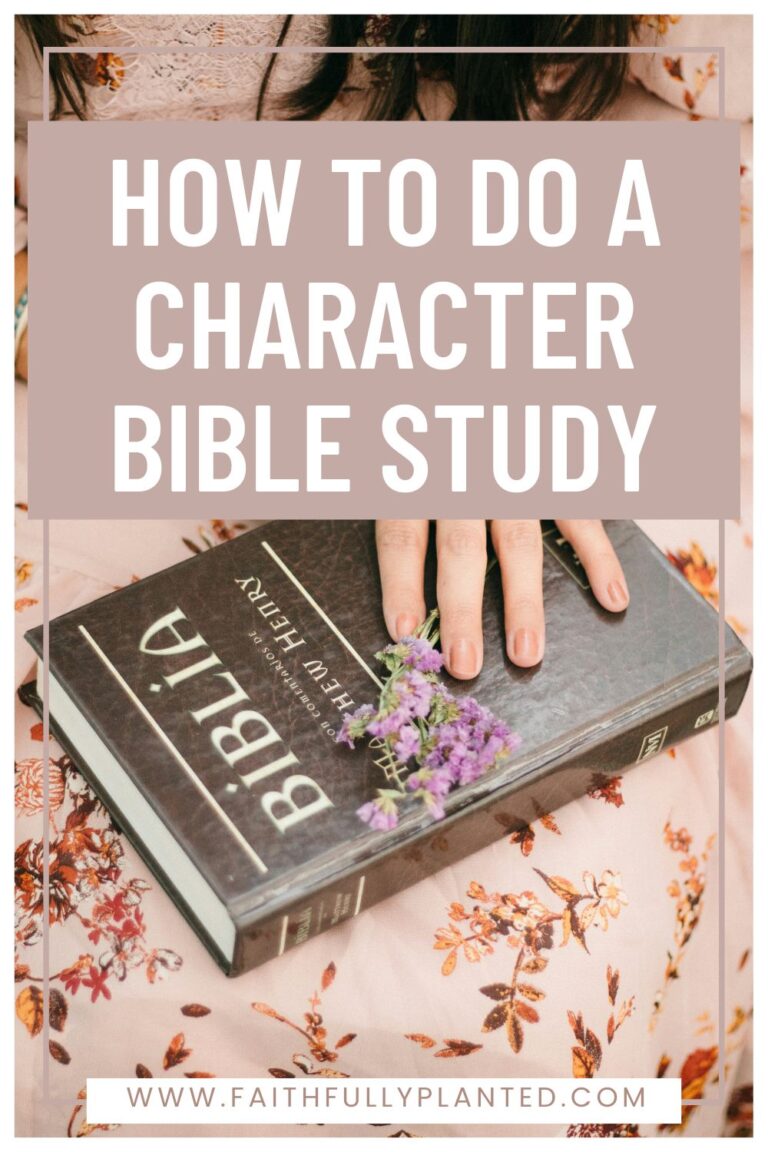 How to Do a Character Bible Study in 4 Simple Steps